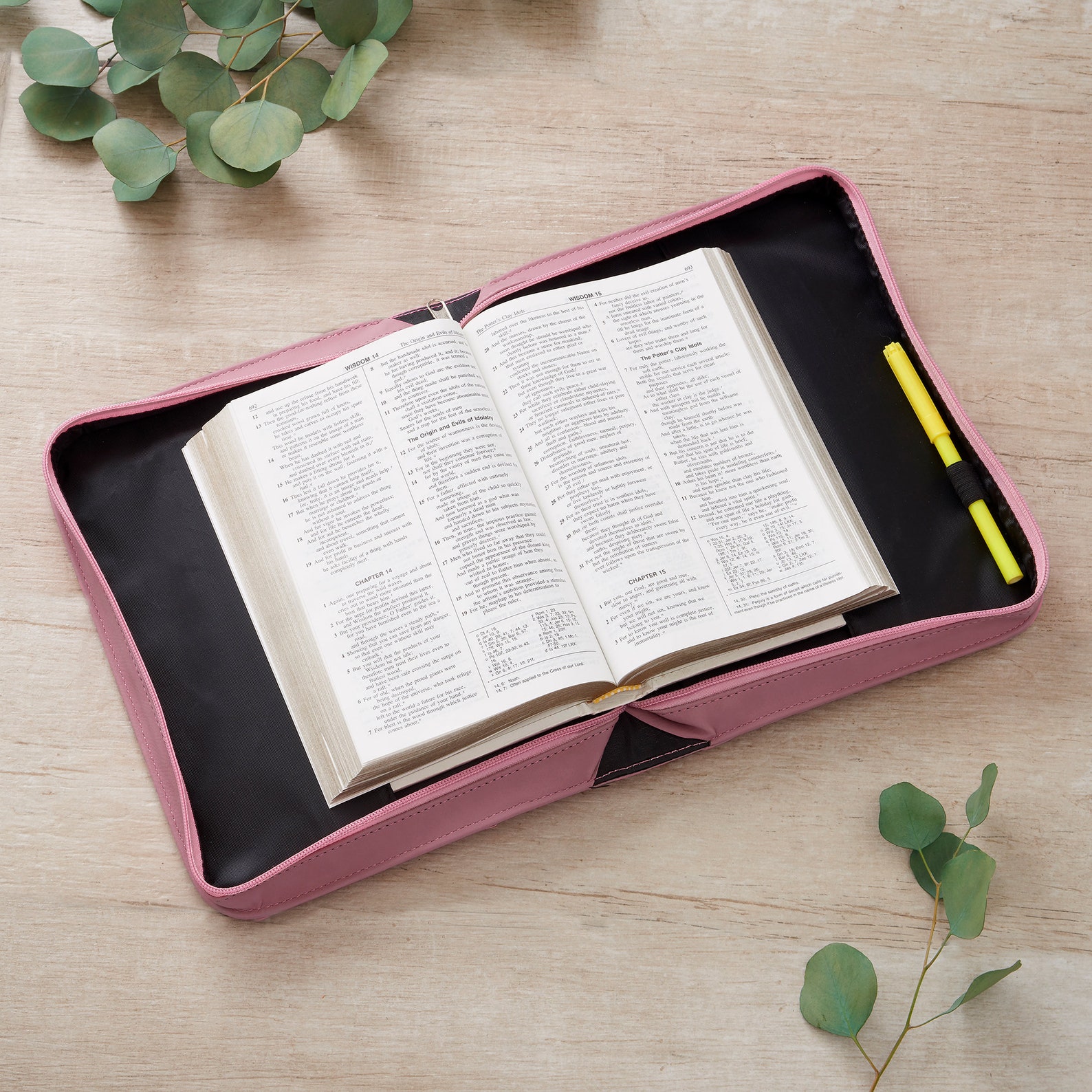 Heavenly Quotes Personalized Pink Bible Cover, Engraved Bible Cover ...