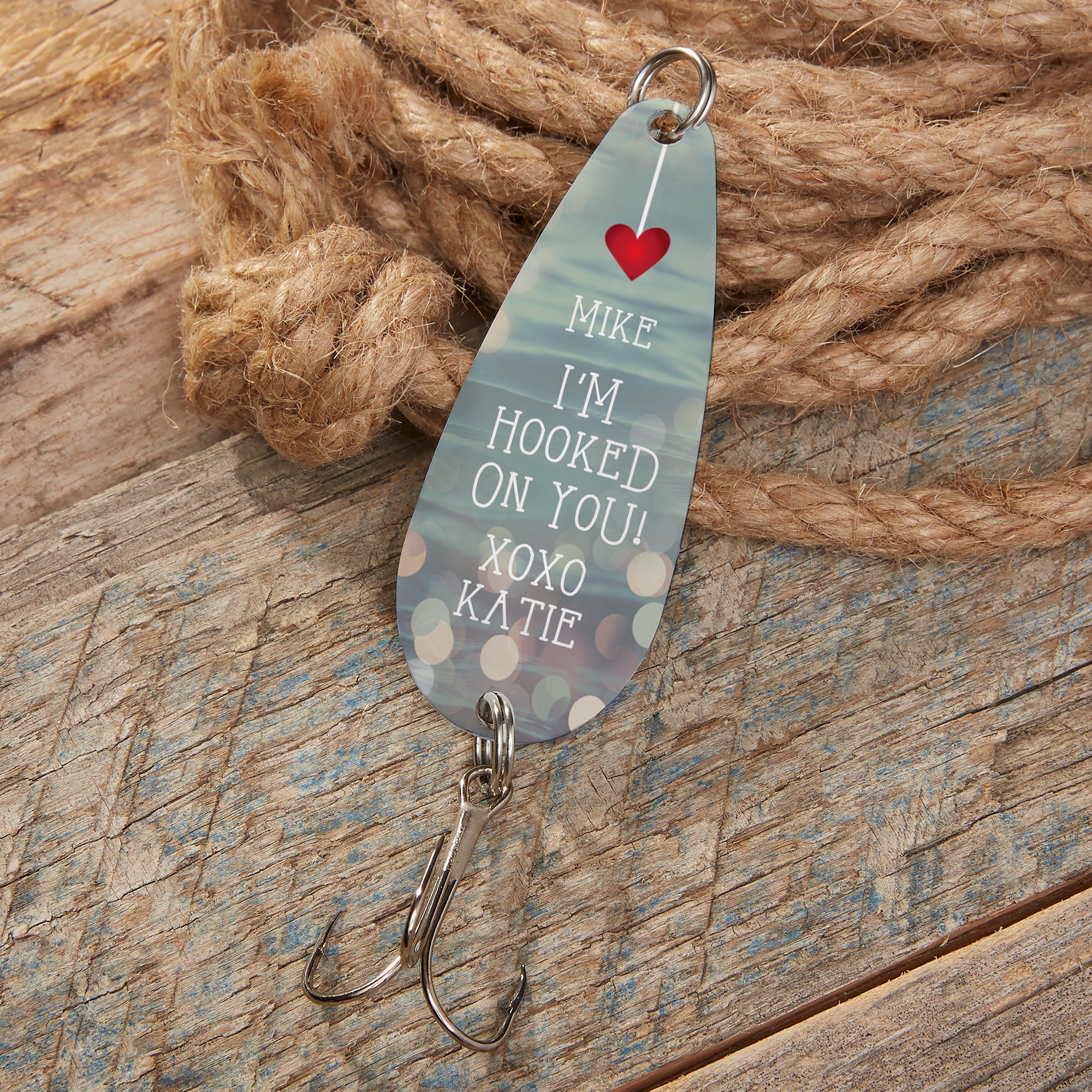 I'm Hooked on You Personalized Fishing Lure Father's - Etsy