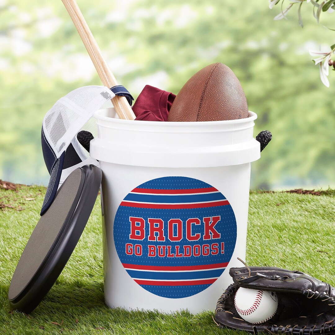 Personalized 5 Gallon Sports Bucket Seat, Personalized Gifts for Dad ...