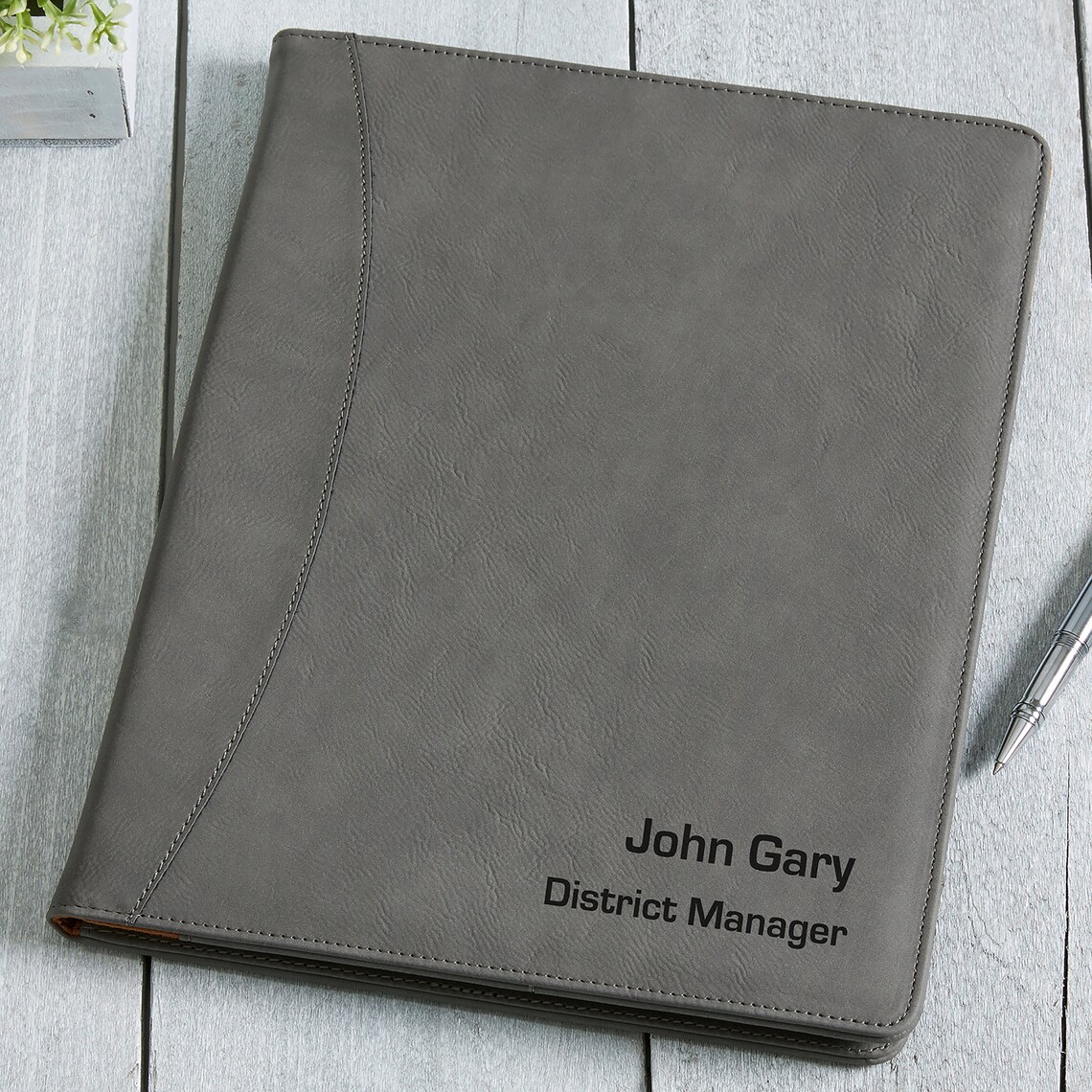 Signature Series Personalized Full Pad Portfolio Office - Etsy