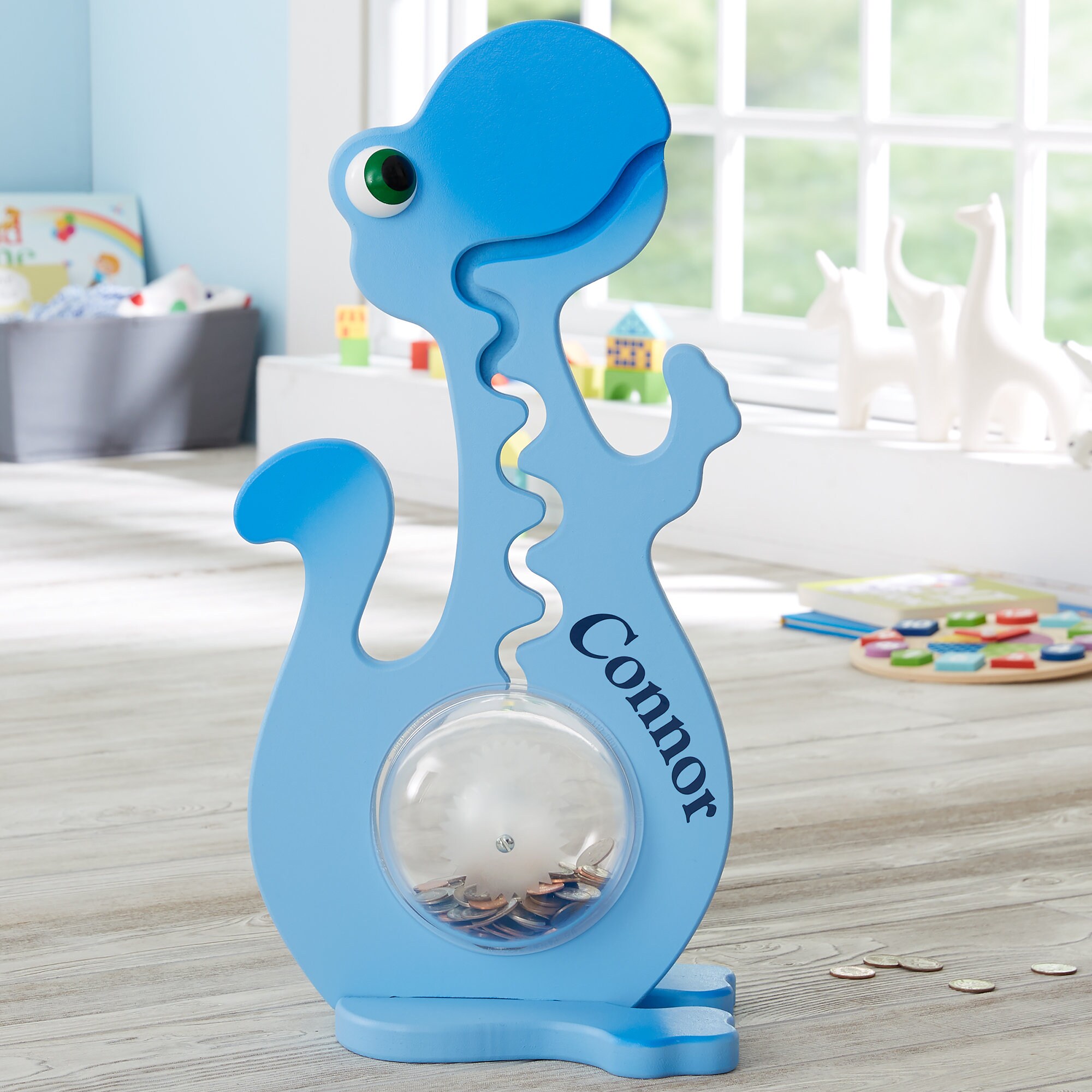Dinosaur piggy bank store