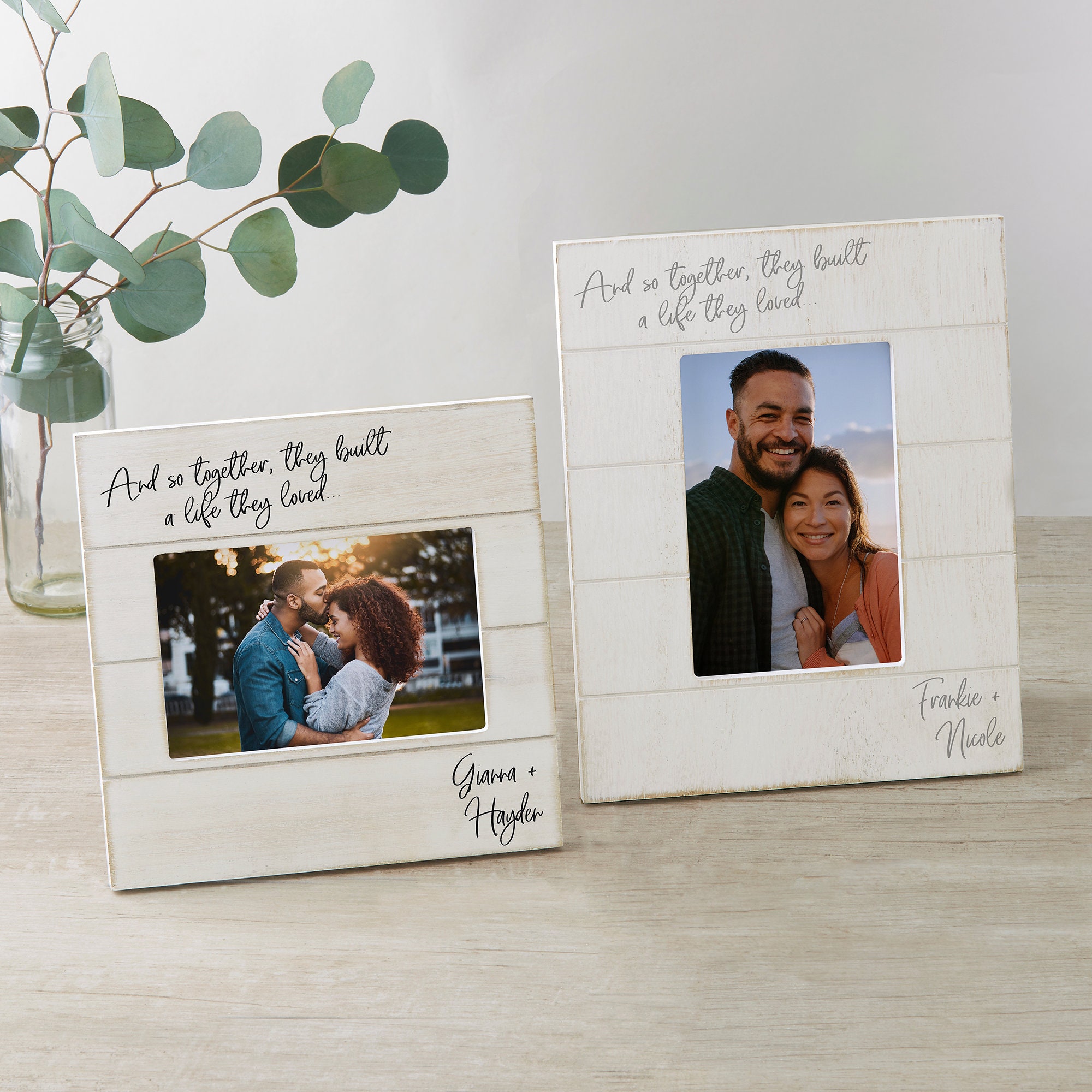 Together They Built A Life Personalized Wood Picture Frame - Etsy