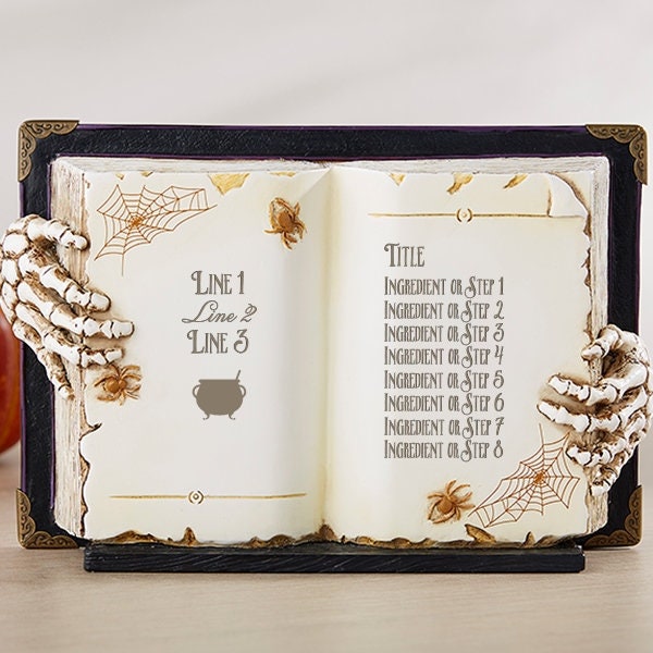 Spooktacular Spell Personalized Resin Spellbook Personalized - Etsy