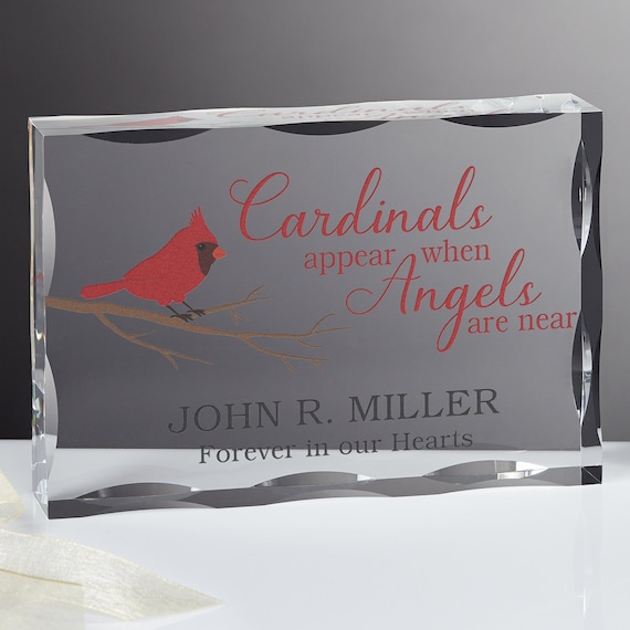 Cardinal Memorial Personalized Acrylic Keepsake Memorial | Etsy