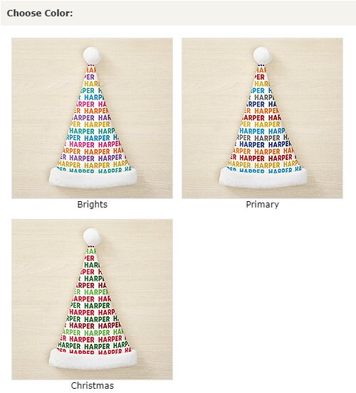 Vibrant Name Personalized Santa Hat, Christmas, Family Gift, for Her ...