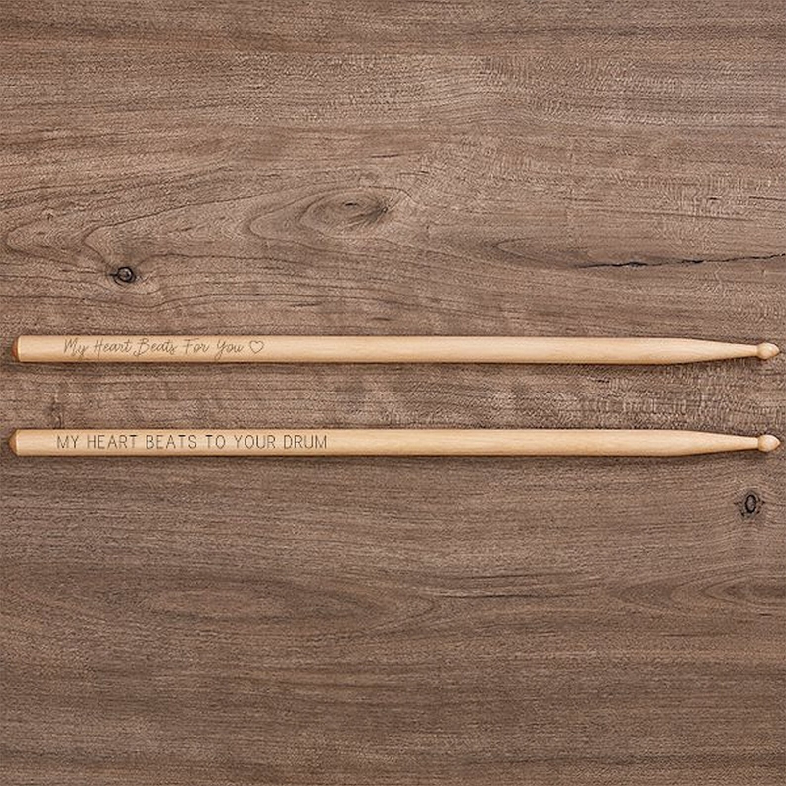 My Heart Beats for You Personalized Drumsticks, Romantic Gift, Gift for ...