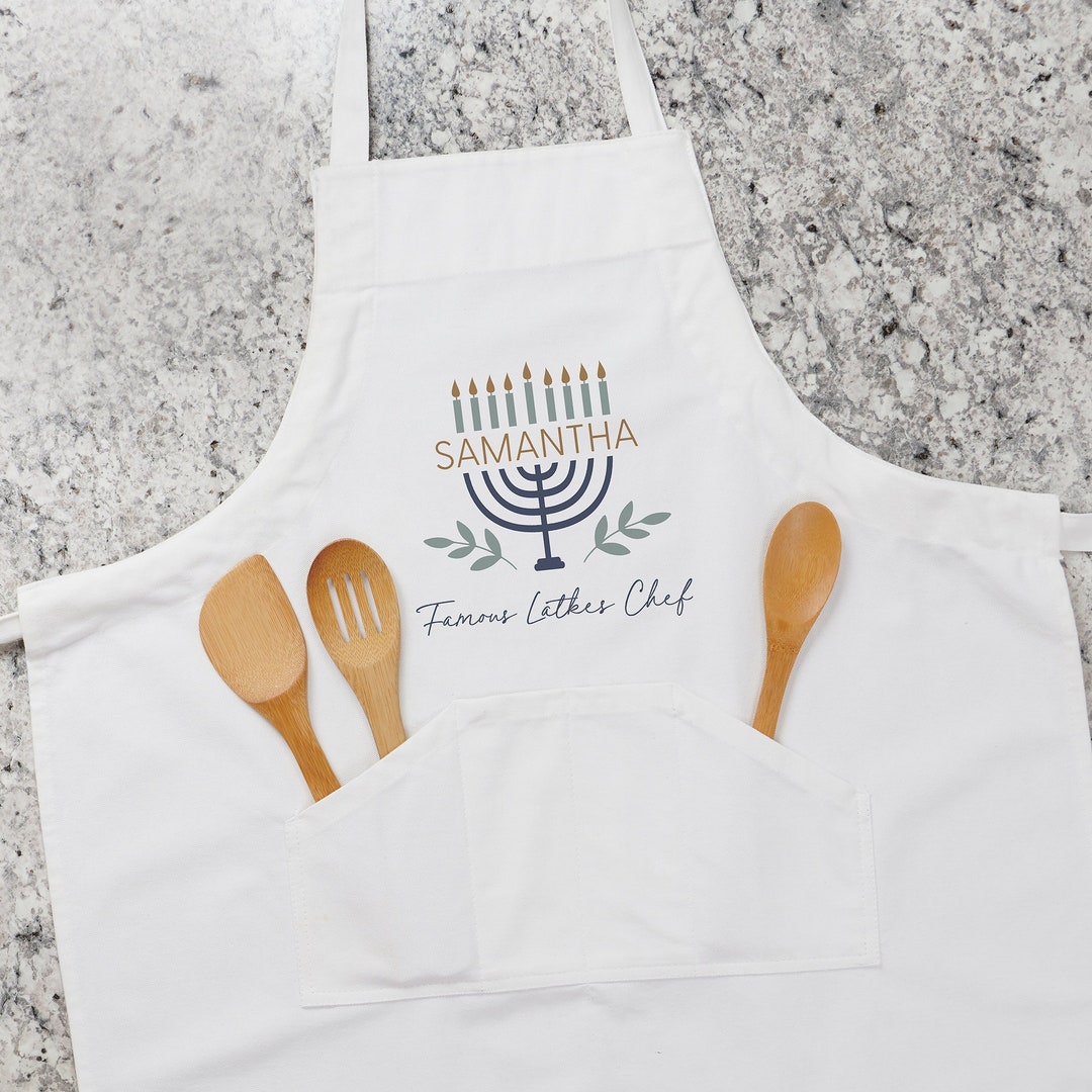 Spirit of Hanukkah Menorah Personalized Apron, Custom Apron, Gifts for ...