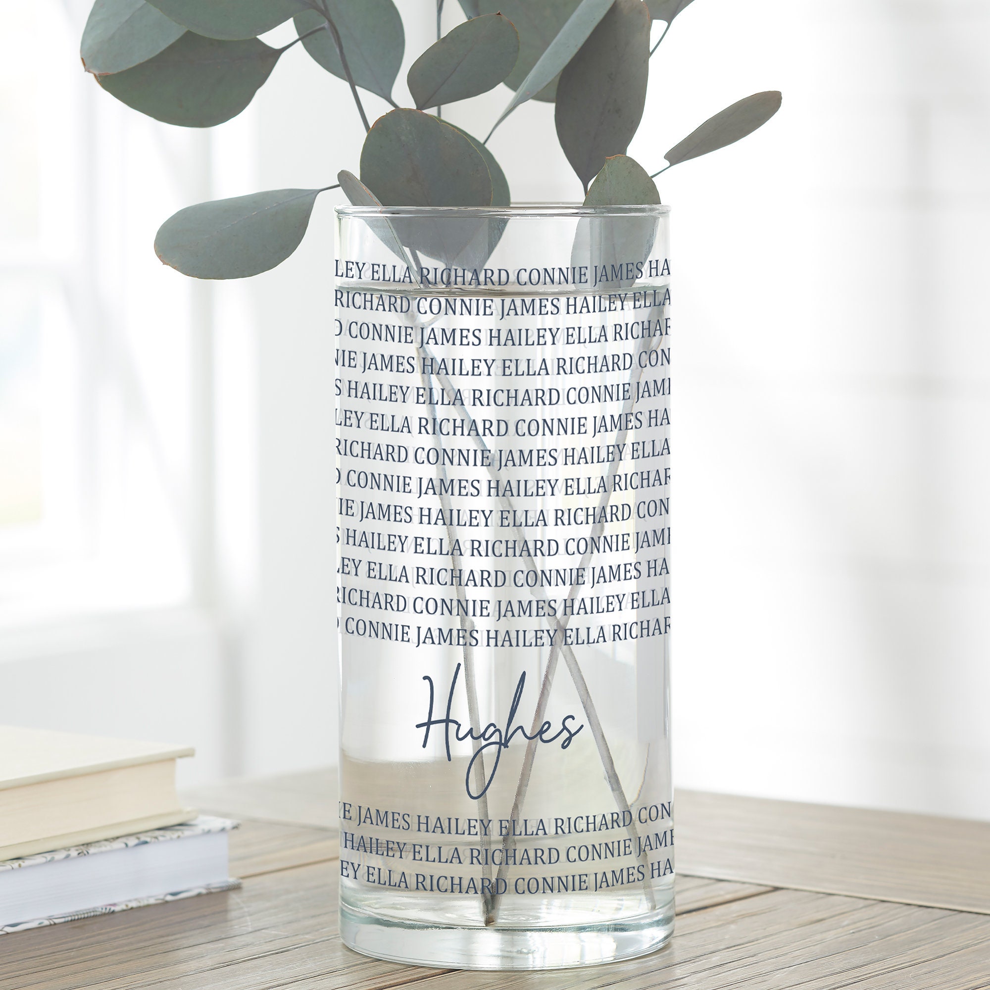 Family Repeating Names Personalized 7.5 Flower Vase - Etsy