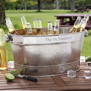Stainless Steel Personalized Party Tub, Party Gifts, Party ...