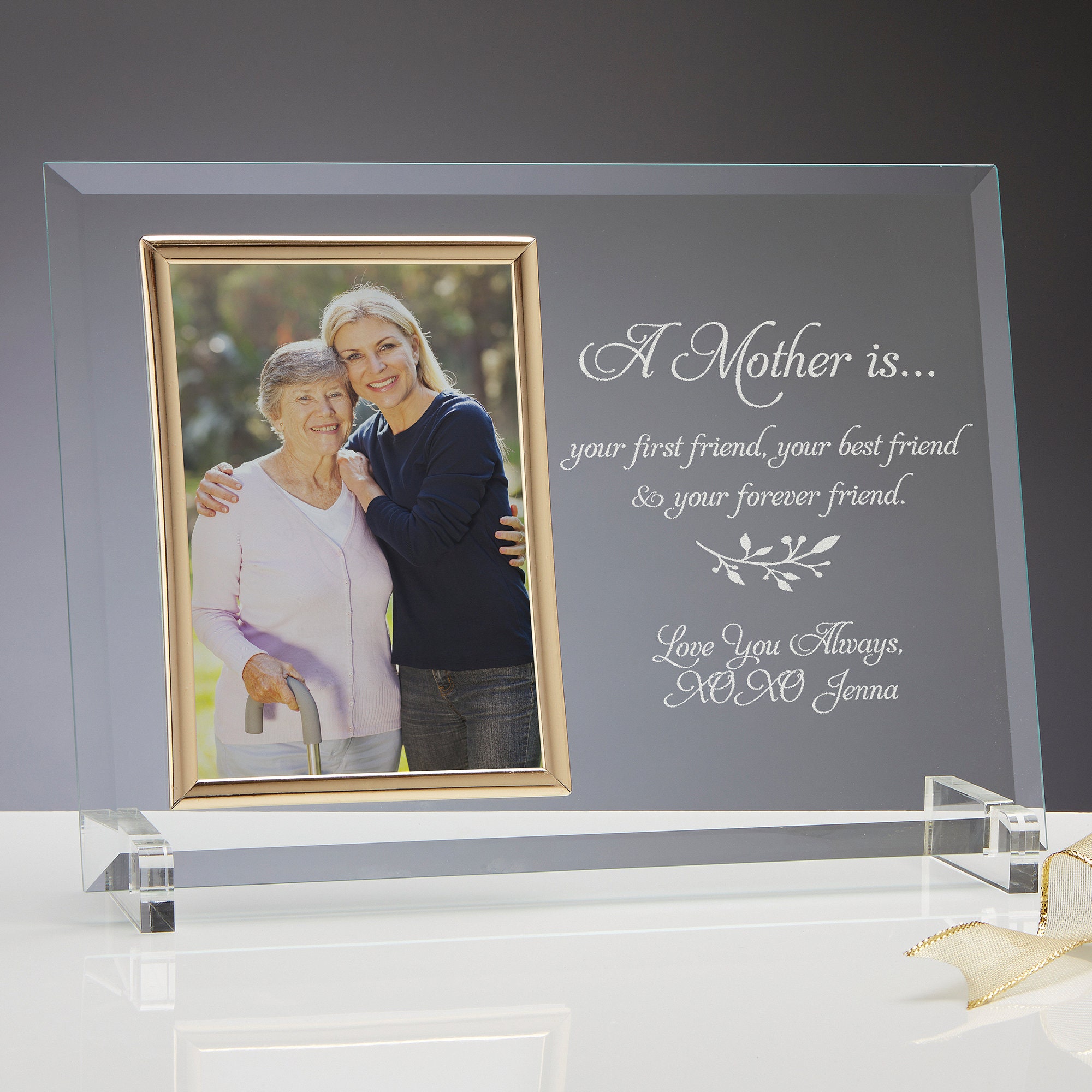 A Mother Is...personalized Glass Frame Gifts for Mom | Etsy