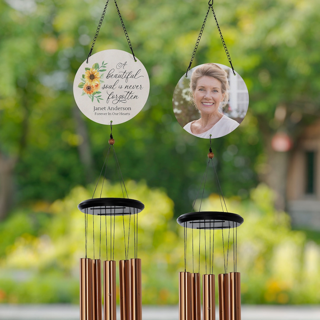 Beautiful Soul Personalized Photo Wind Chimes, Personalized Gift for ...