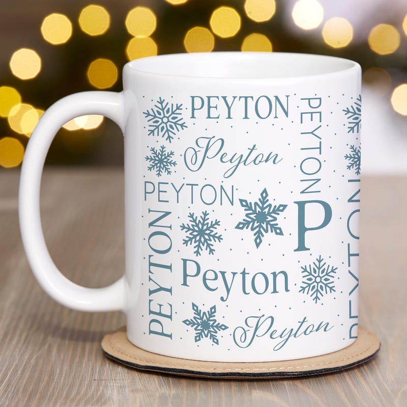 Custom Name Winter Mug - Etsy