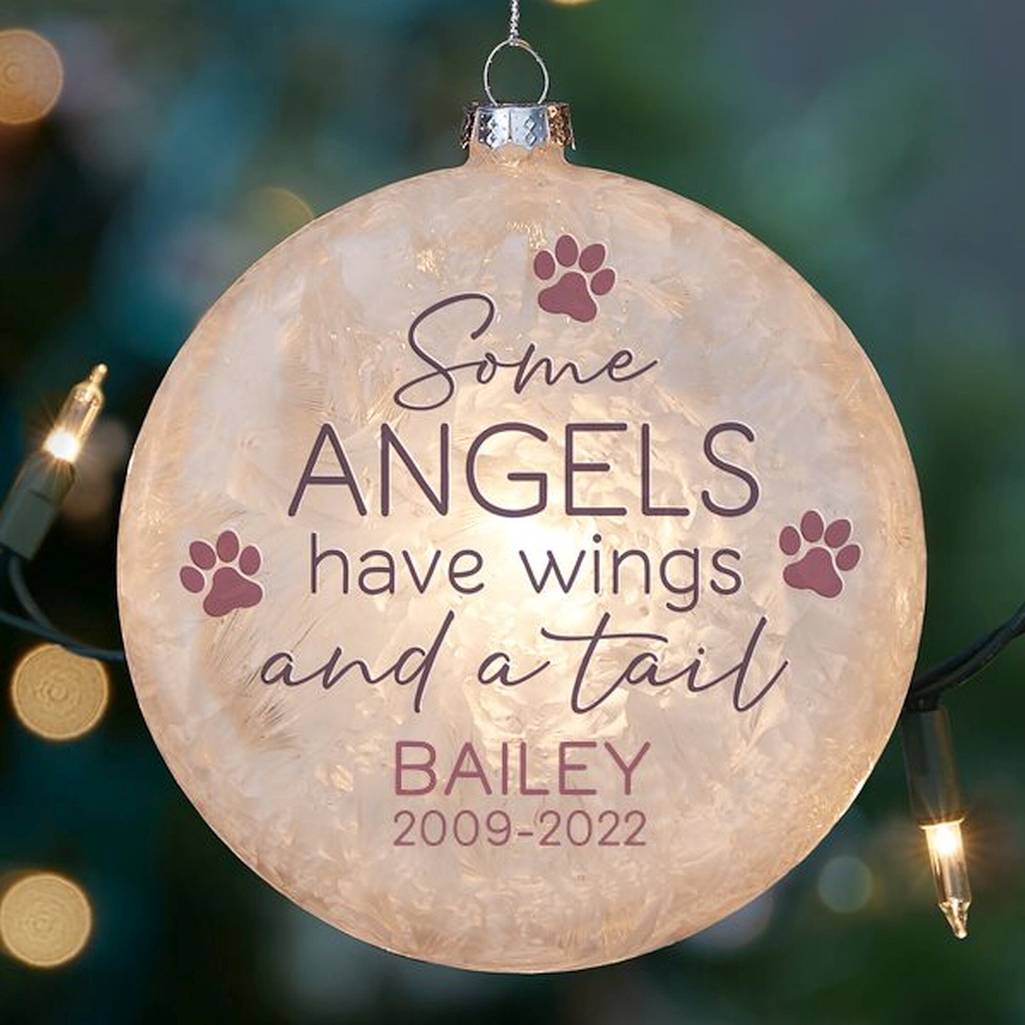 Some Angels Have Wings and A Tail Personalized Light up - Etsy
