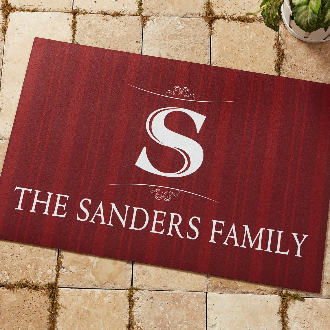 Elegant Monogram Personalized Doormat Housewarming Gifts - Etsy