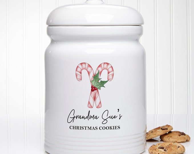 Christmas Canister Cookie Jar Hand Painted Penguin With an Igloo ...