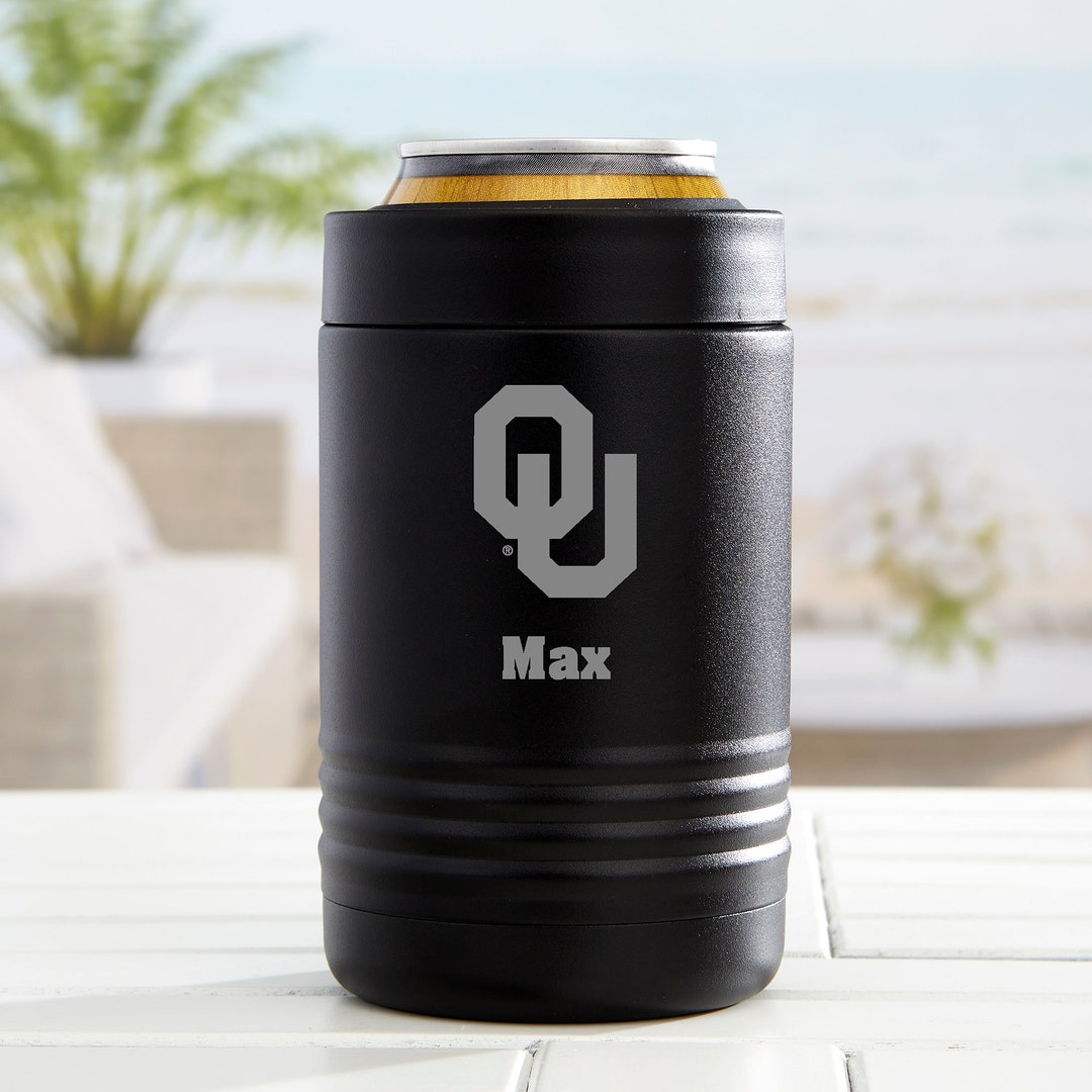 NCAA Oklahoma Sooners Personalized Stainless Insulated Can Holder ...