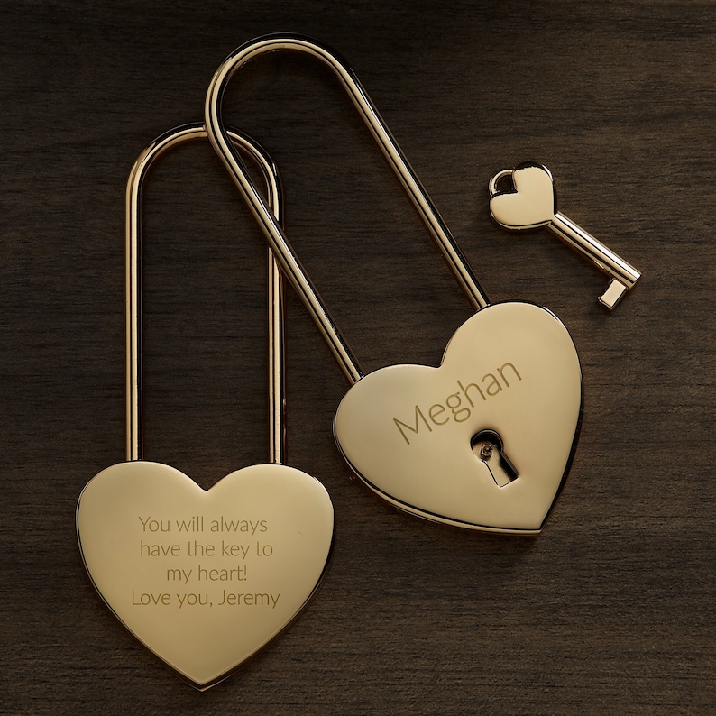 Write Your Own Personalized Lock and Key Keepsake Romantic - Etsy