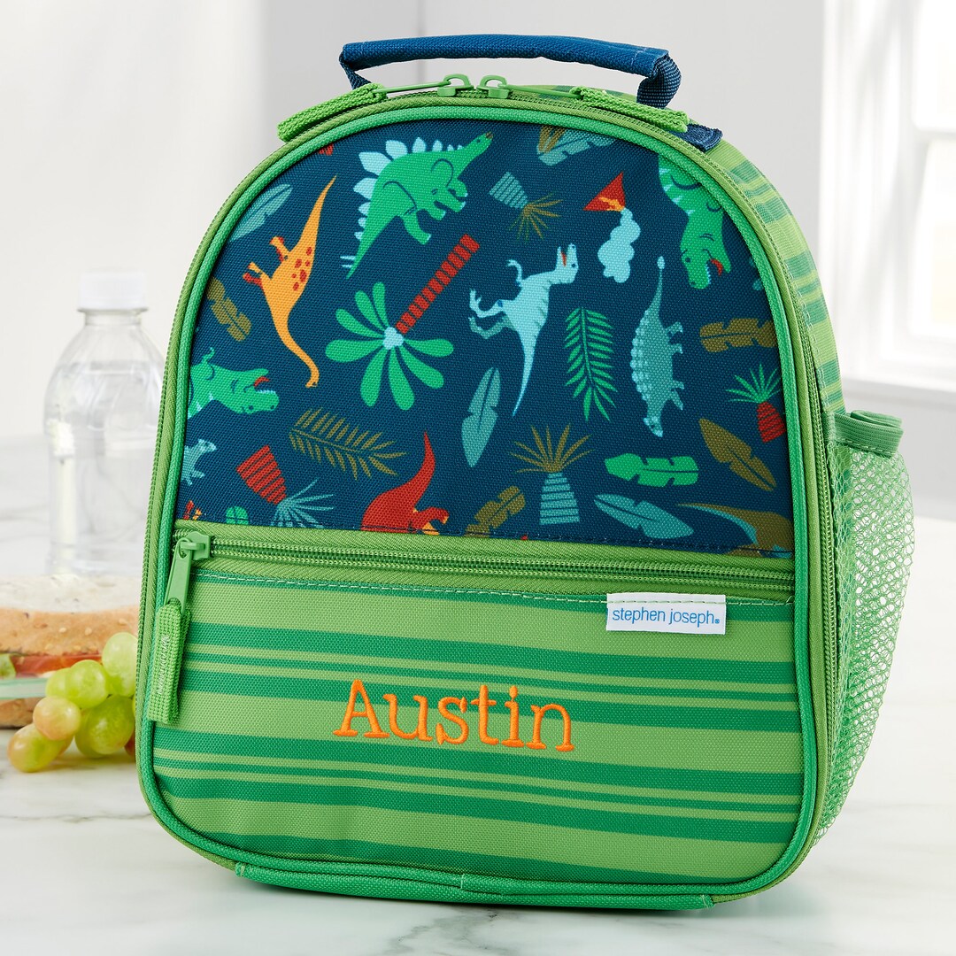 Dino Embroidered Lunch Bag, Personalized Back to School Gifts, Gifts ...
