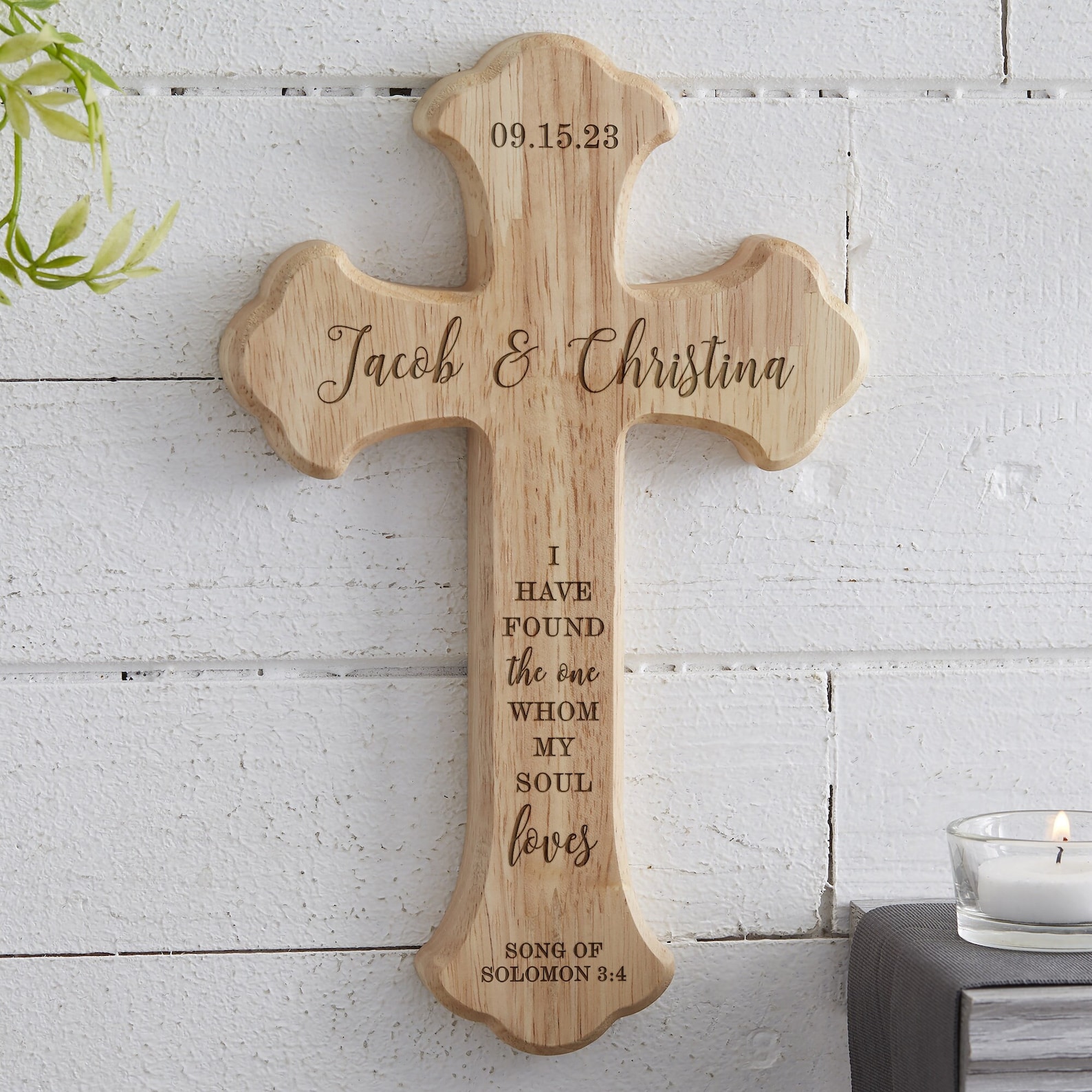 Our Wedding Day Personalized Wood Cross Gifts for Wedding - Etsy