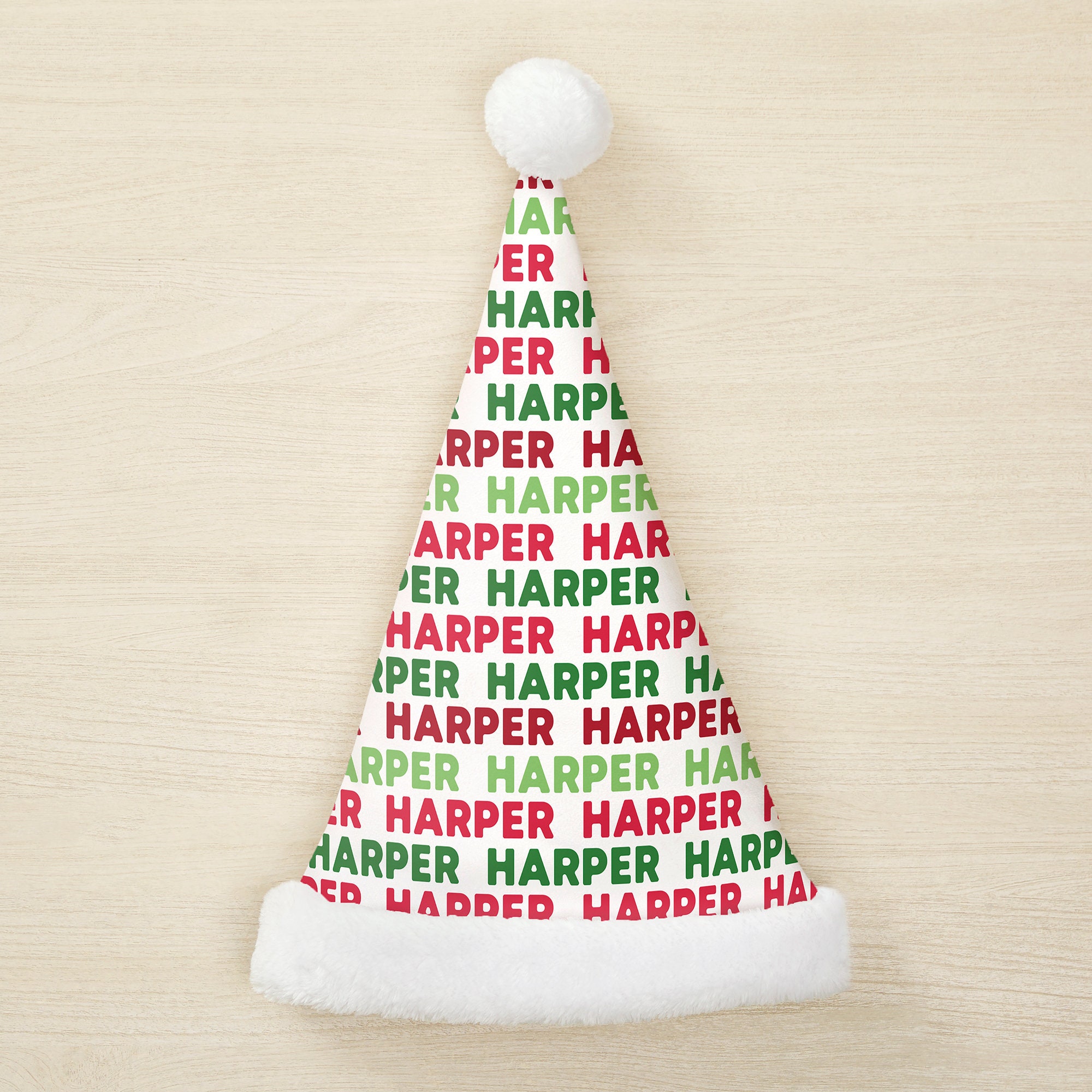 Vibrant Name Personalized Santa Hat, Christmas, Family Gift, for Her ...