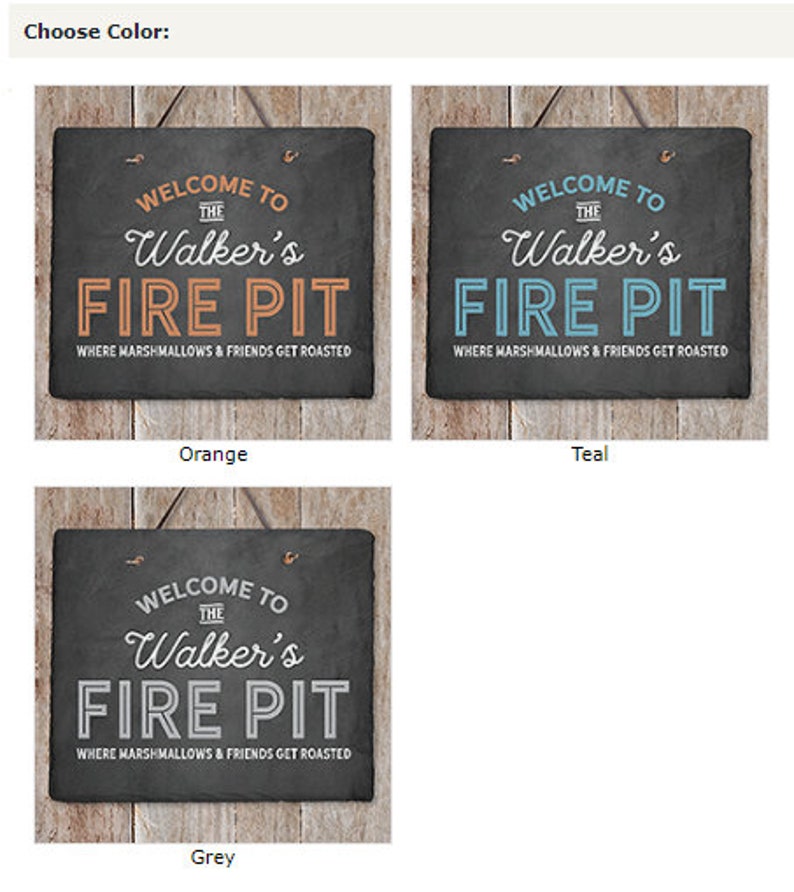 Personalized Family Fire Pit Slate Sign Gifts for Home Wall - Etsy