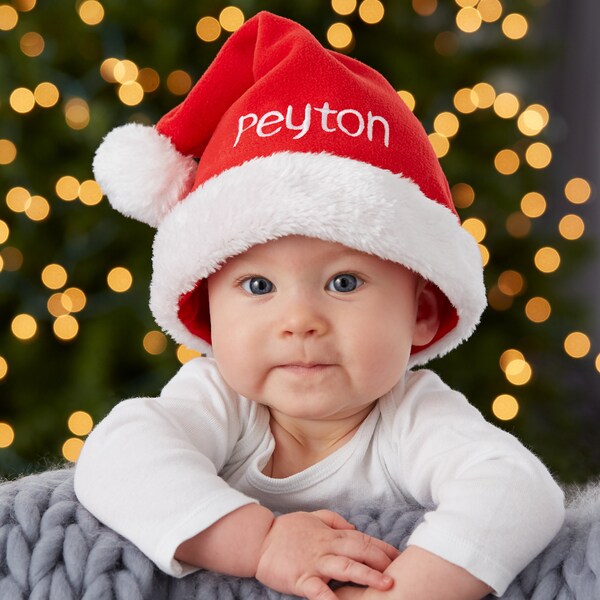 Baby Santa Hat - Etsy