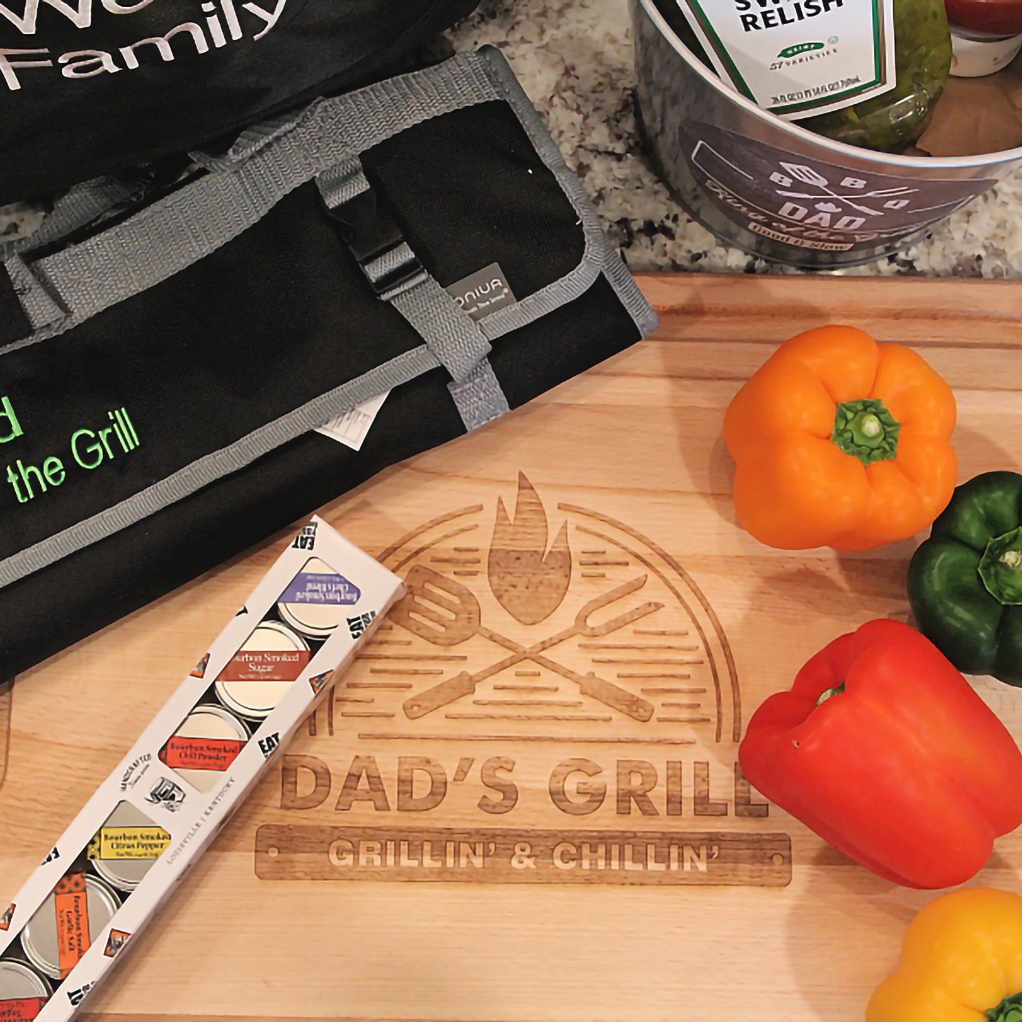 The Grill Wood Cutting Board Custom Cutting Board - Etsy