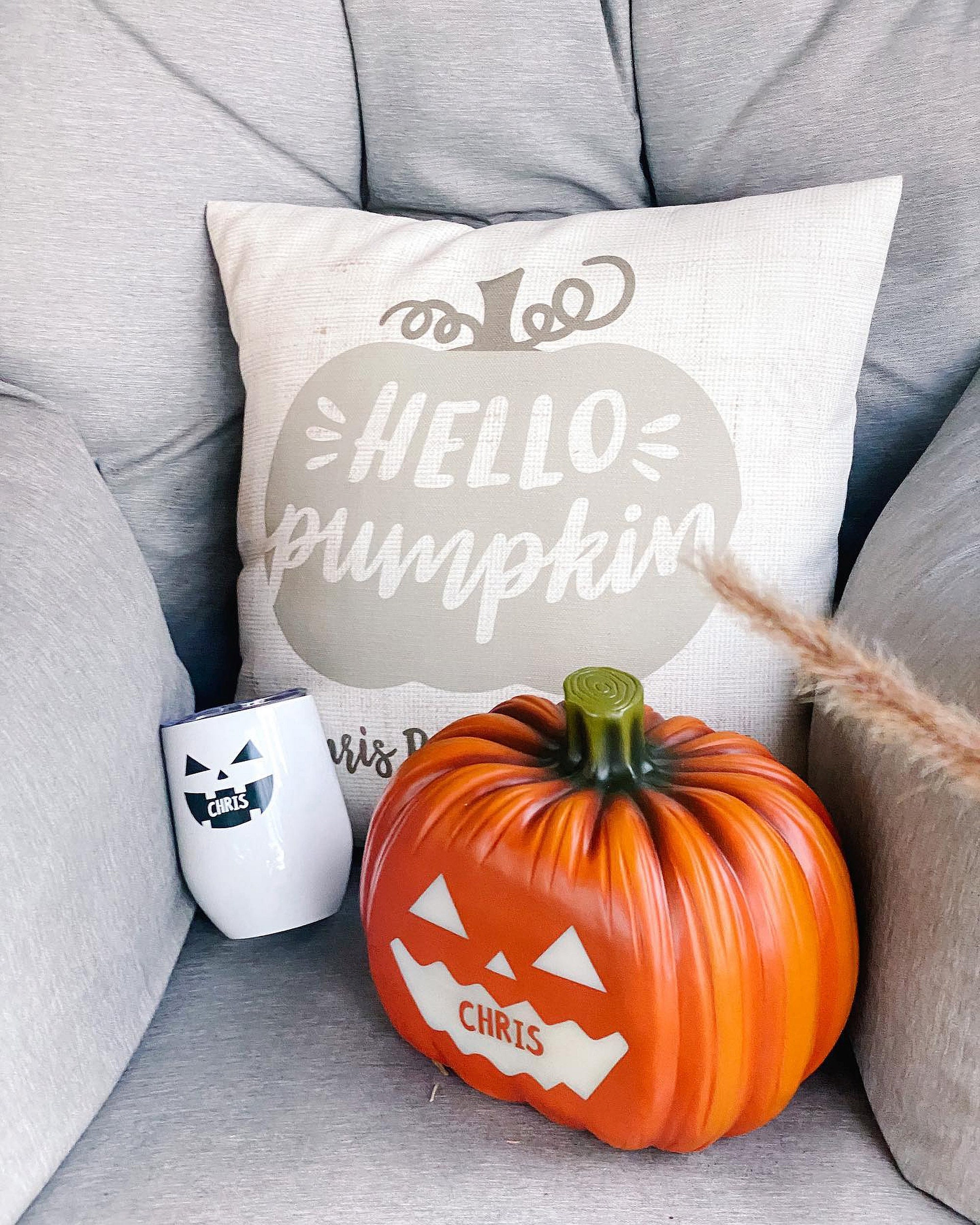 Jack-o-lantern Personalized Light up Resin Pumpkin Pumpkin - Etsy