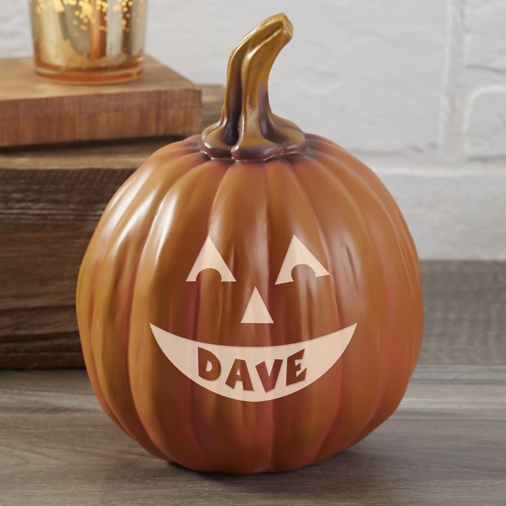 Personalized Jack-o-lantern Pumpkin Halloween Decor - Etsy