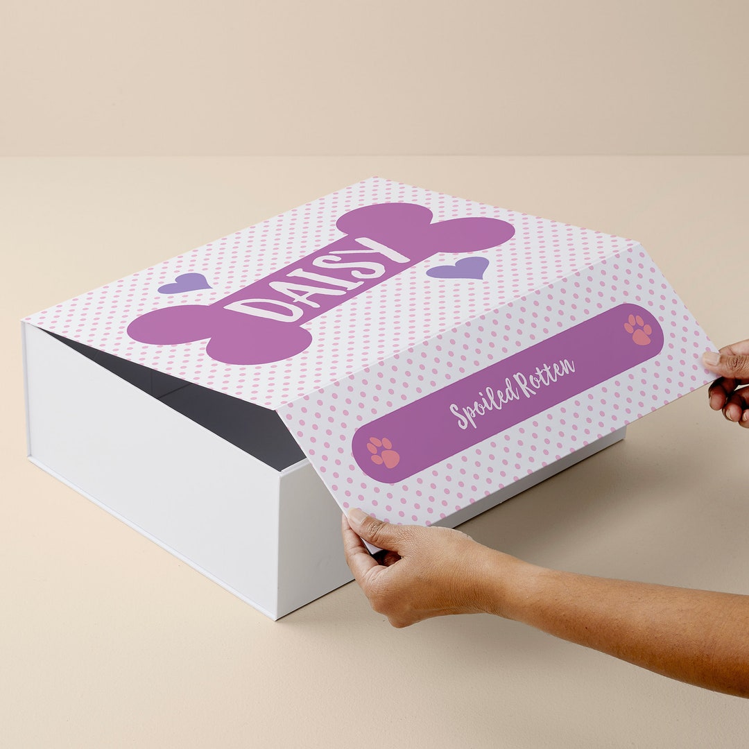 Personalized Pet Keepsake Box, Gift Boxes for Dogs, Custom Dogs Storage ...