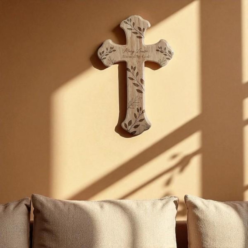 Personalized Wood Cross – Custom Christian Wall Art – Religious Home ...