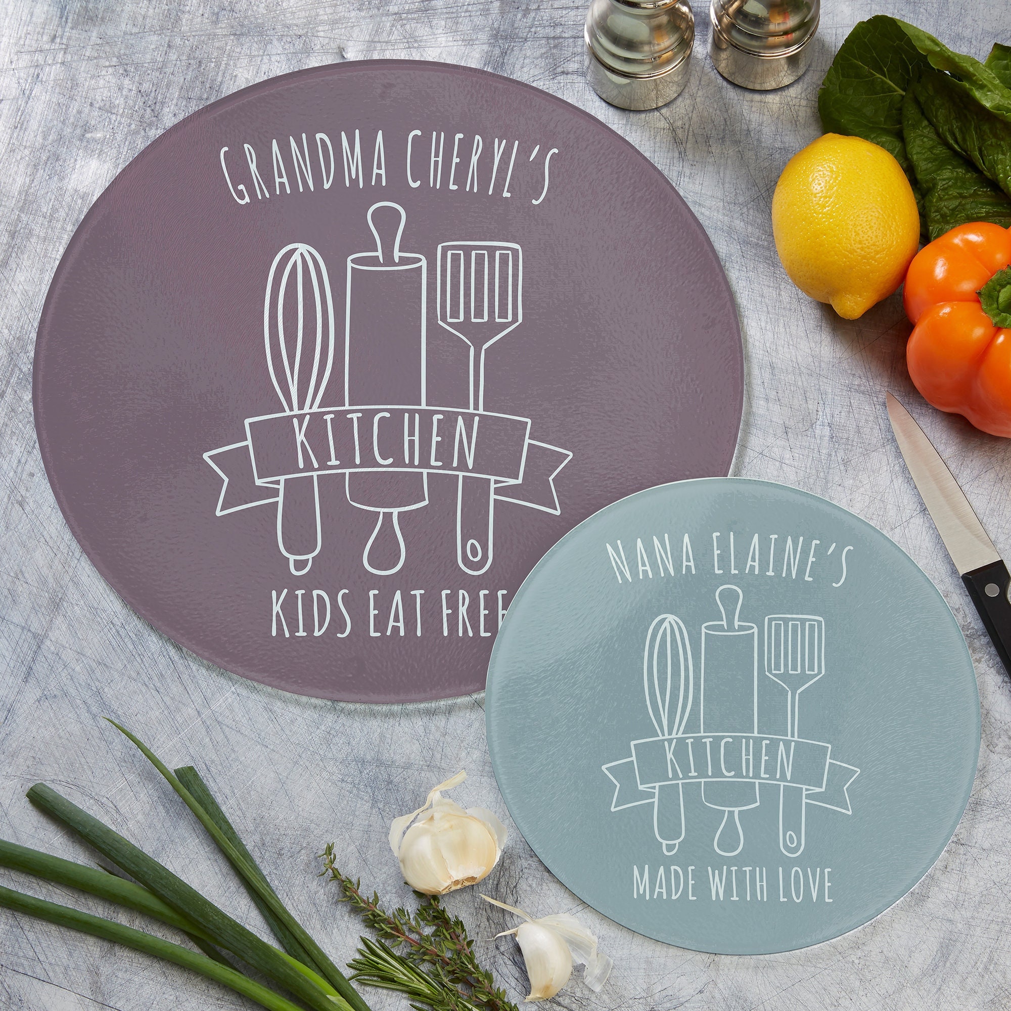 Round 8 Inch Cutting Board - Etsy