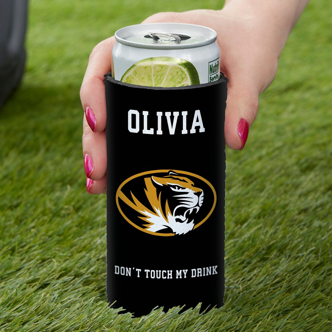NCAA Missouri Tigers Personalized Slim Can Cooler, March Madness Gift ...