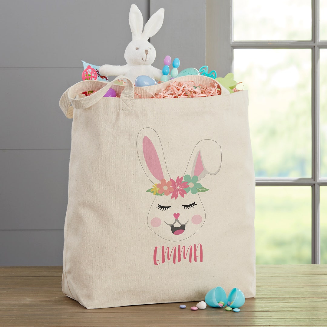 Build Your Own Large Bunny Personalized Easter Canvas Tote Bag, Kids ... Build Your Own Large Bunny Personalized Easter Canvas Tote Bag, Kids ...