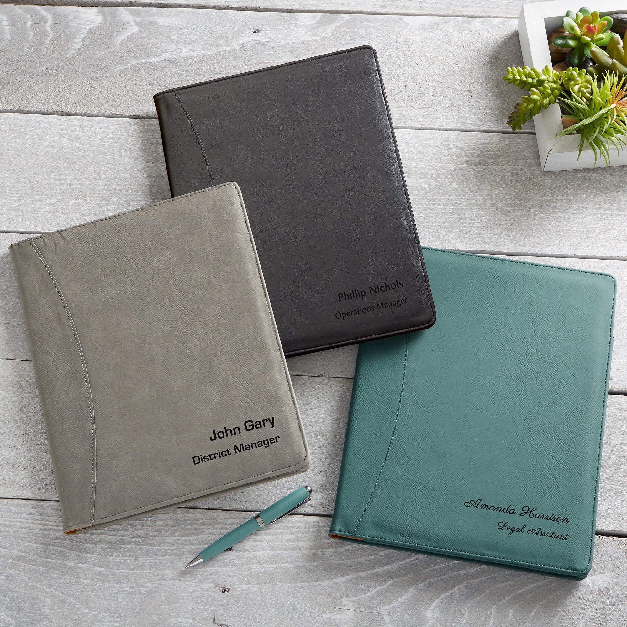 Signature Series Personalized Full Pad Portfolio, Office Gifts ...