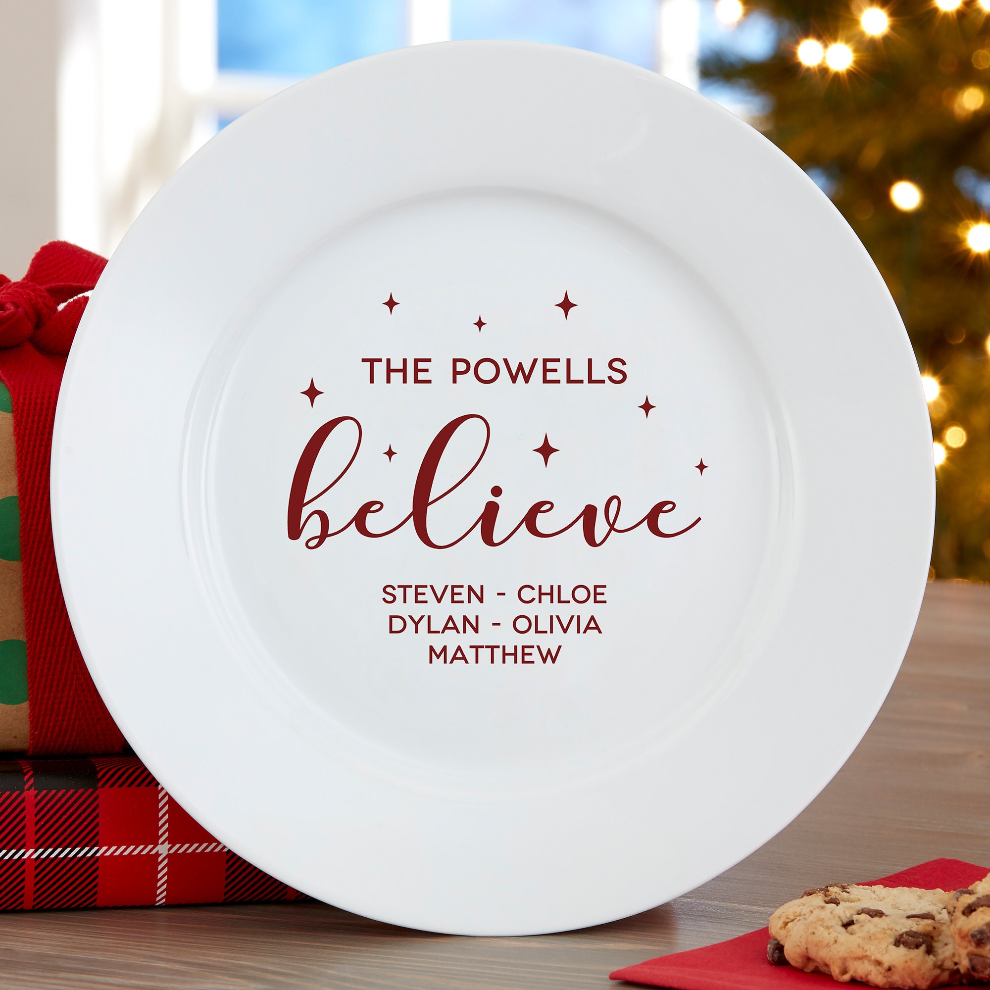 We Believe Personalized Christmas Plate Christmas Decor - Etsy Canada
