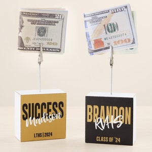 Class Of... Personalized Photo Clip Holder Block, Graduation Gift, End ...