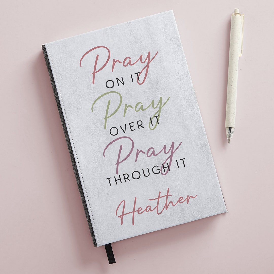 Pray on It Personalized Journal, Prayers, Religious, Notebook, Diary ...