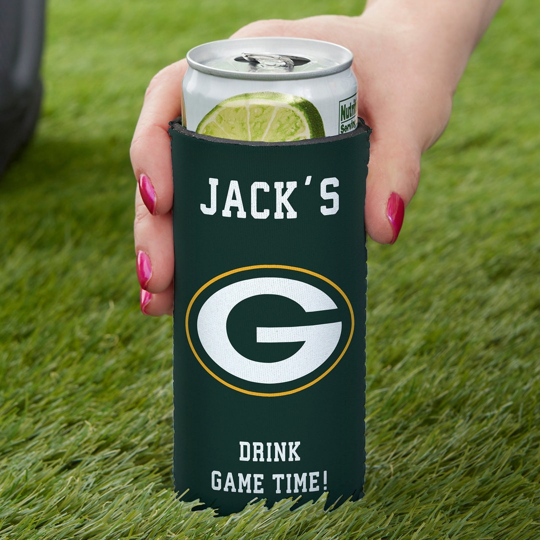 NFL Green Bay Packers Personalized Slim Can Cooler, Gifts for Him ...