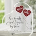 Two Hearts, One Love Printed Heart Keepsake, Romantic Gifts, Gifts for ...