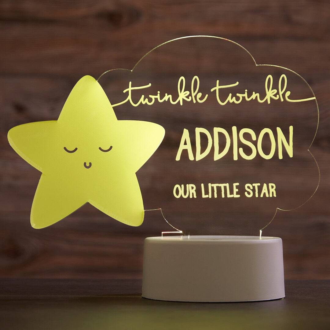 Twinkle, Twinkle Personalized LED Sign, Kids Decor, Room Decor, Night ...