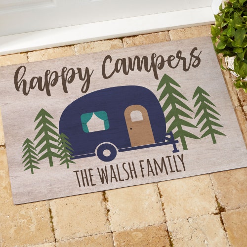 Happy Campers Personalized 18x27 Doormat New Home Gifts - Etsy
