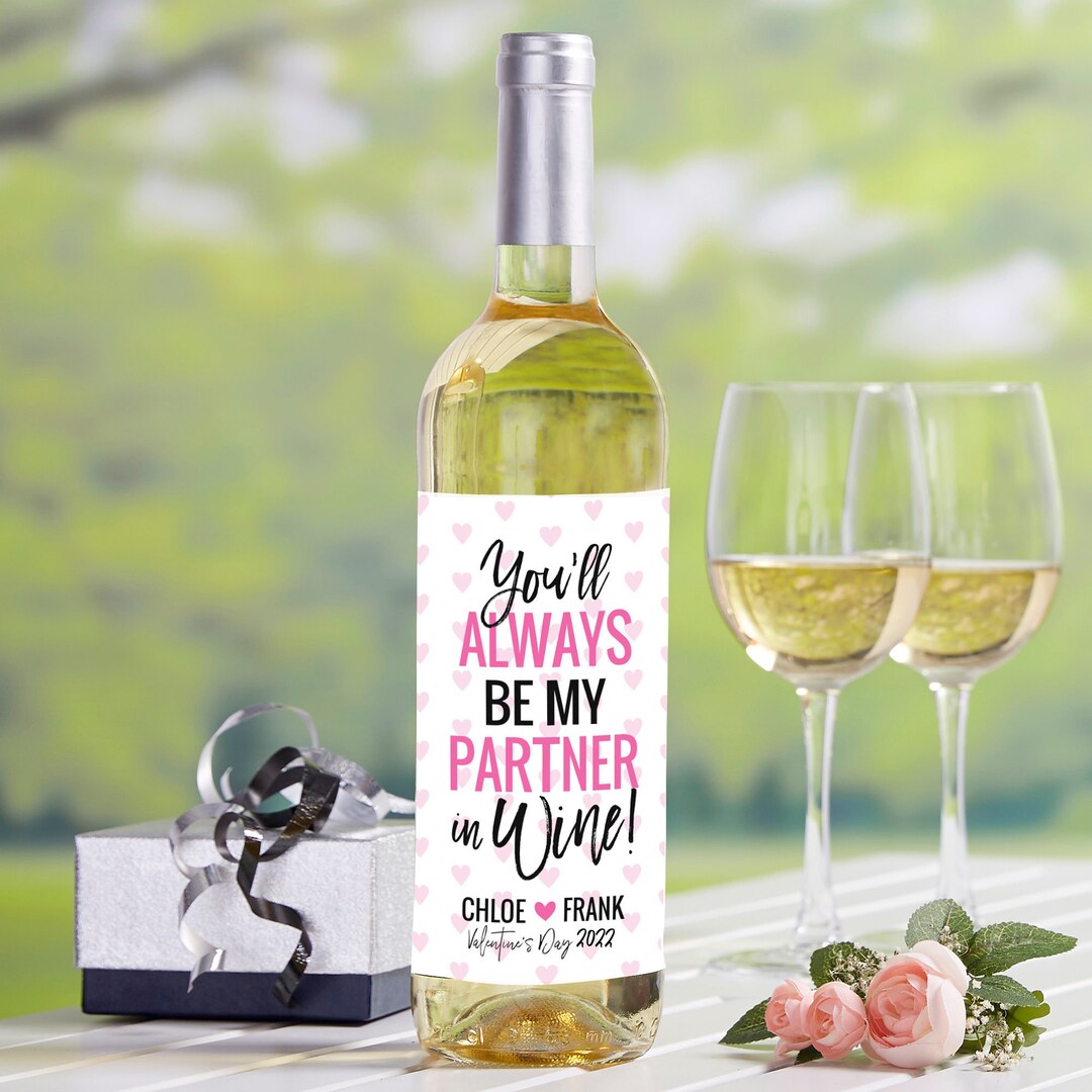 You'll Always Be My Partner in Wine Personalized Wine - Etsy