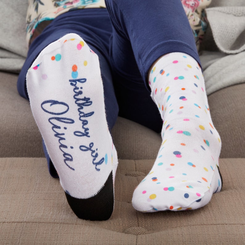 Happy Happy Birthday Personalized Kids Socks Personalized - Etsy