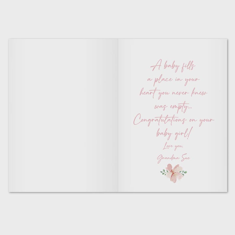Personalized Mother’s Day Photo Card – Custom Floral Greeting Card for ...