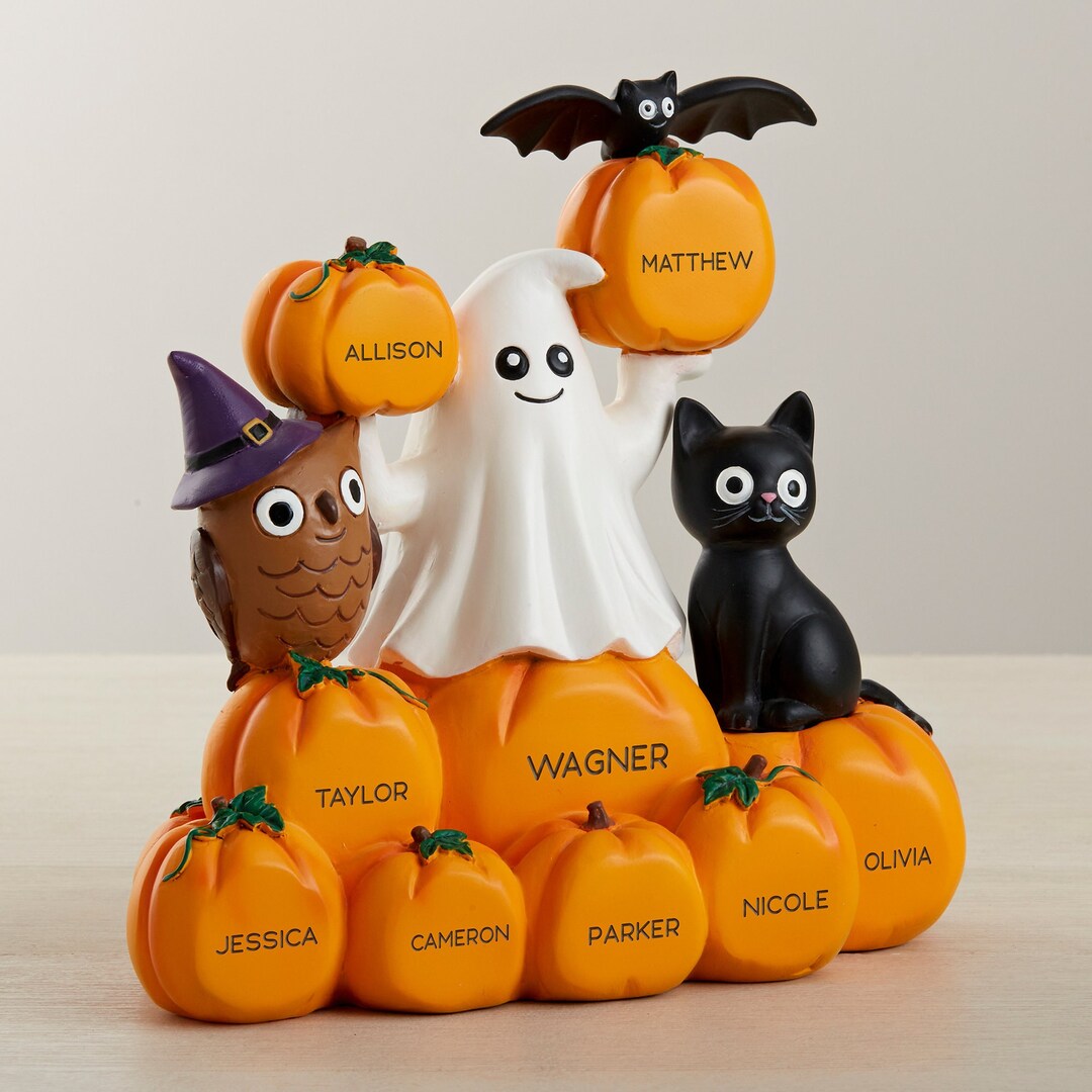 Halloween Friends Personalized 3-D Resin Shelf Sitter, Personalized ...