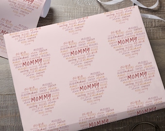 Mom Wrapping Paper - Etsy