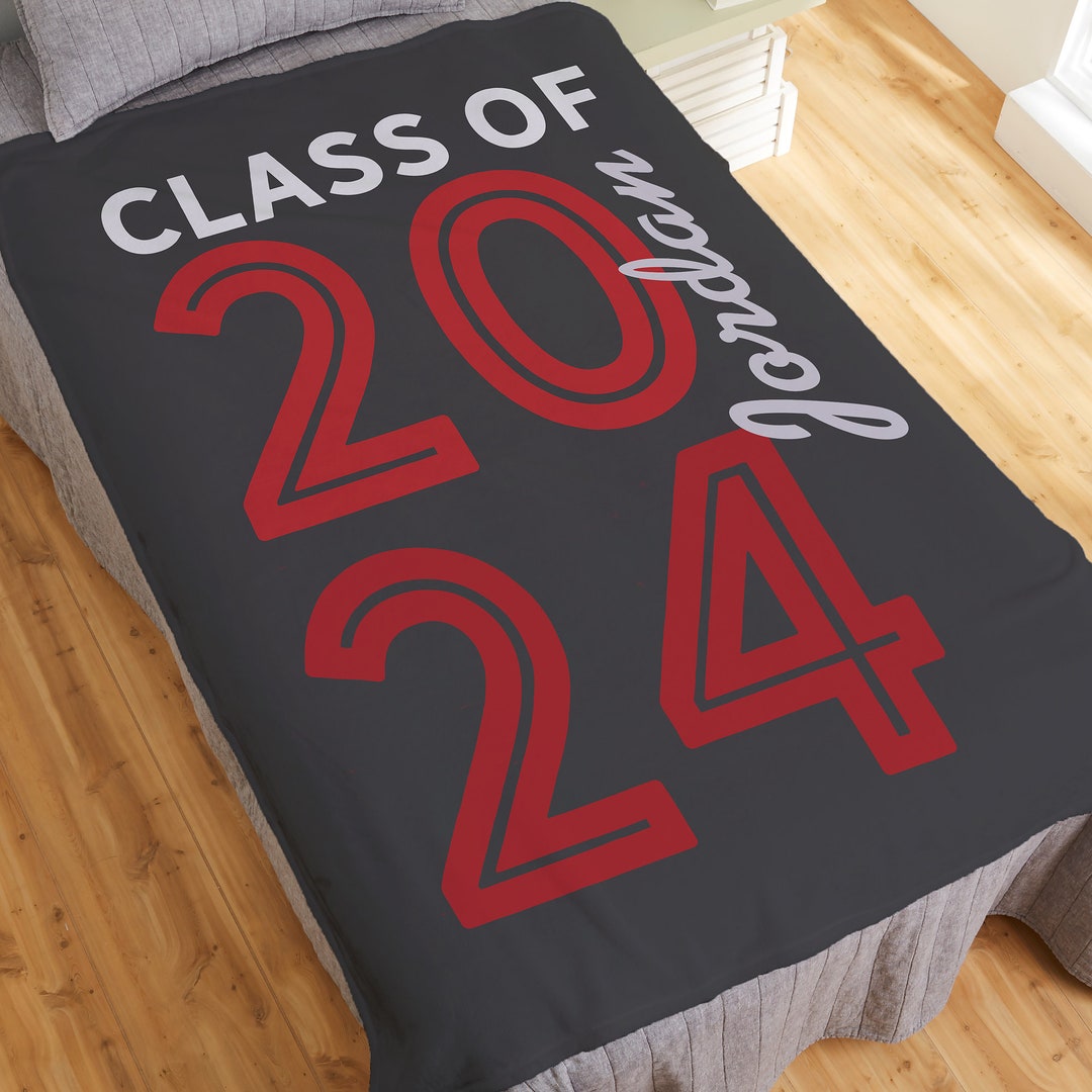 Graduating Class of Personalized Blanket, Personalized Graduation Gifts ...