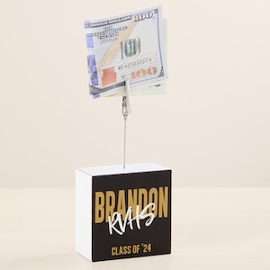 Class Of... Personalized Photo Clip Holder Block, Graduation Gift, End ...