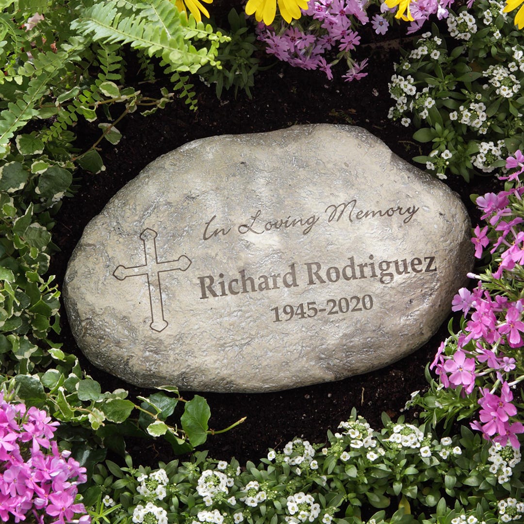 Personalized in Loving Memory Garden Stone – Memorial Garden Decor ...